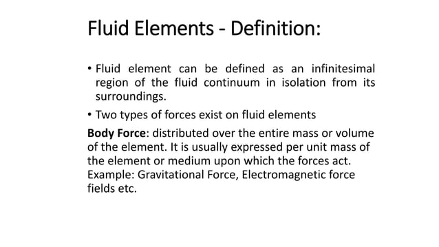 Fluid statics Part - I, Basic equations of fluid statics | PPTX ...