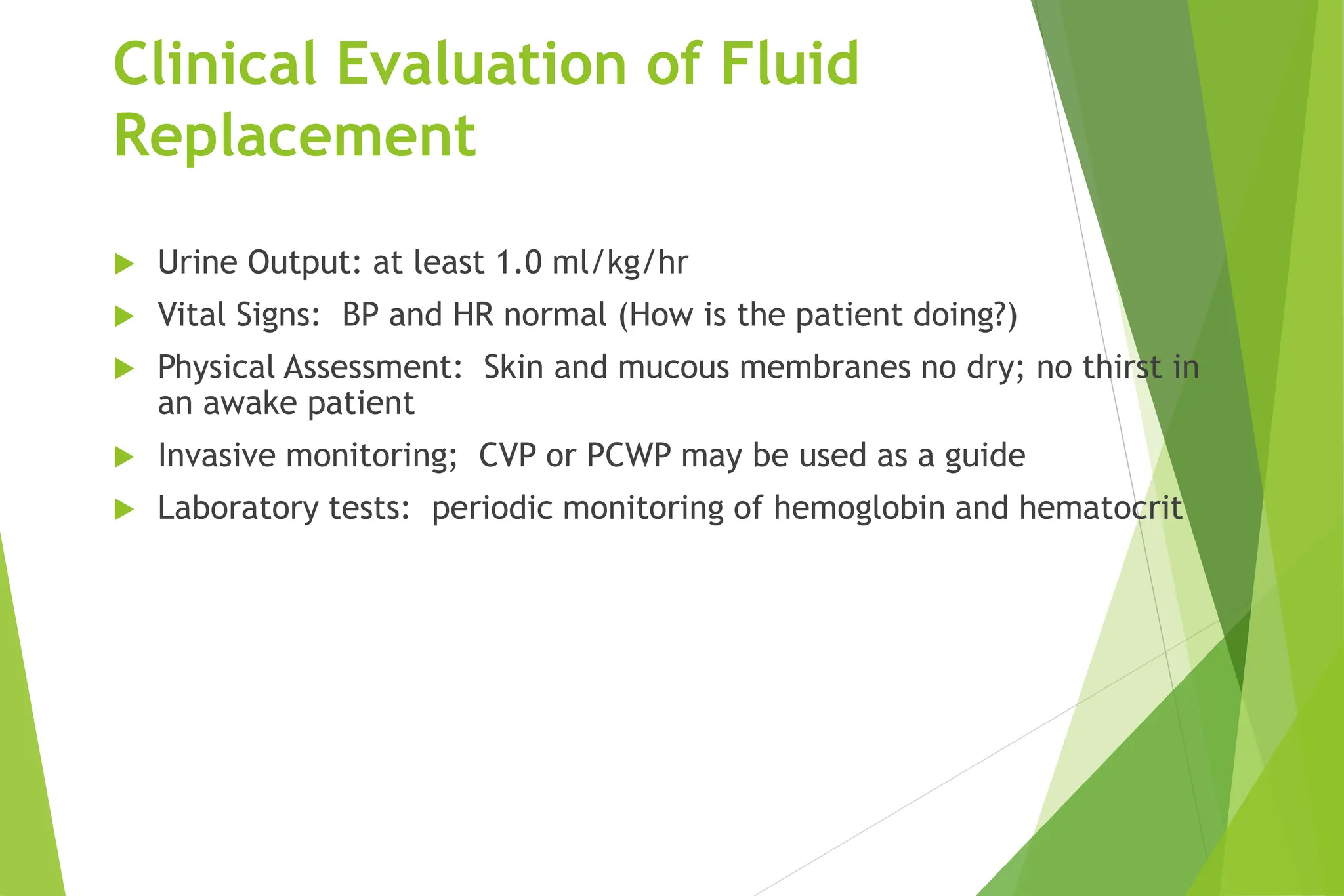 fluids therapy perioperative presentation | PPT
