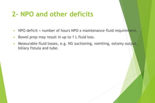 fluids therapy perioperative presentation | PPT