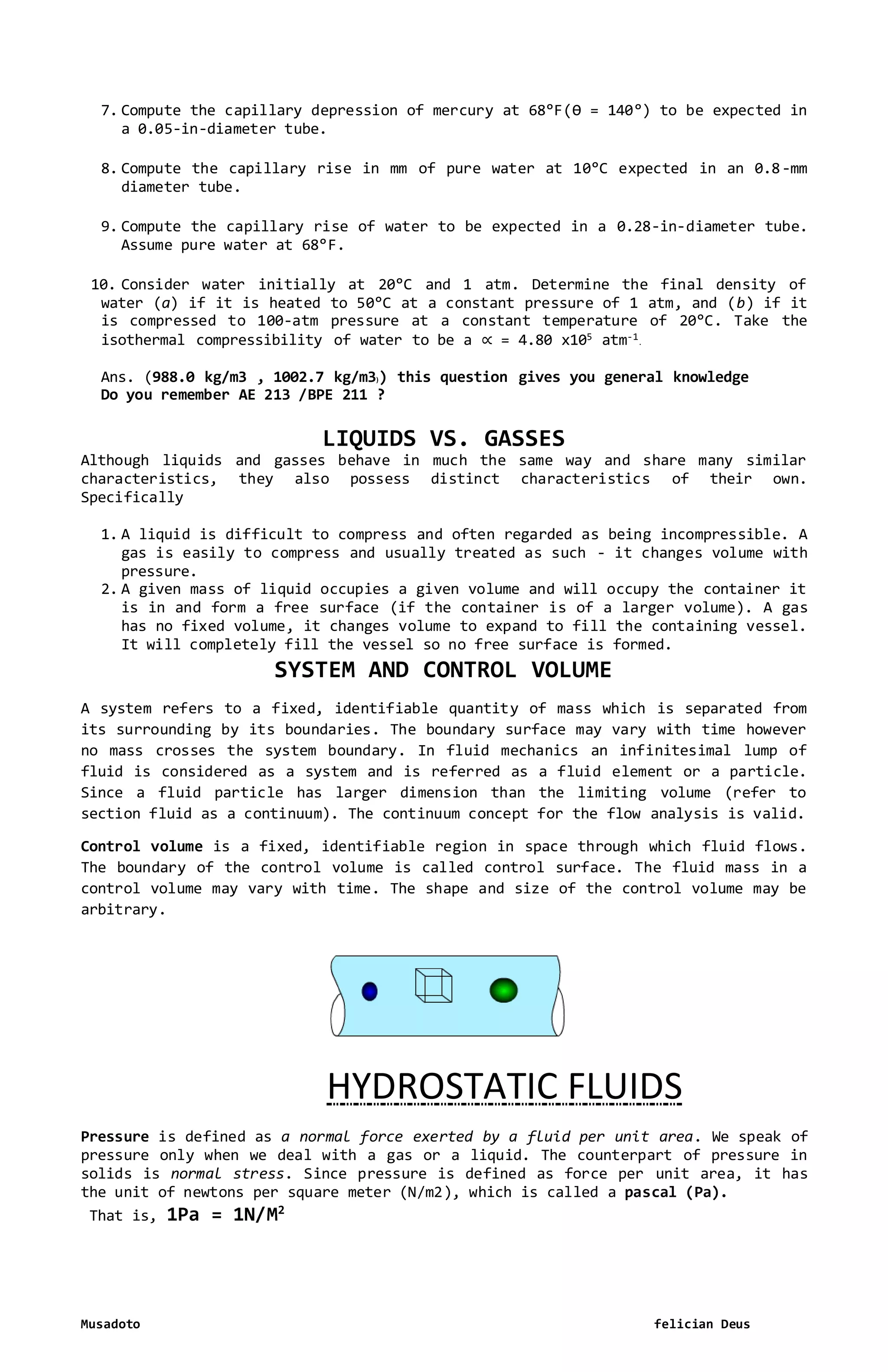 Fluid mechanics . | DOCX