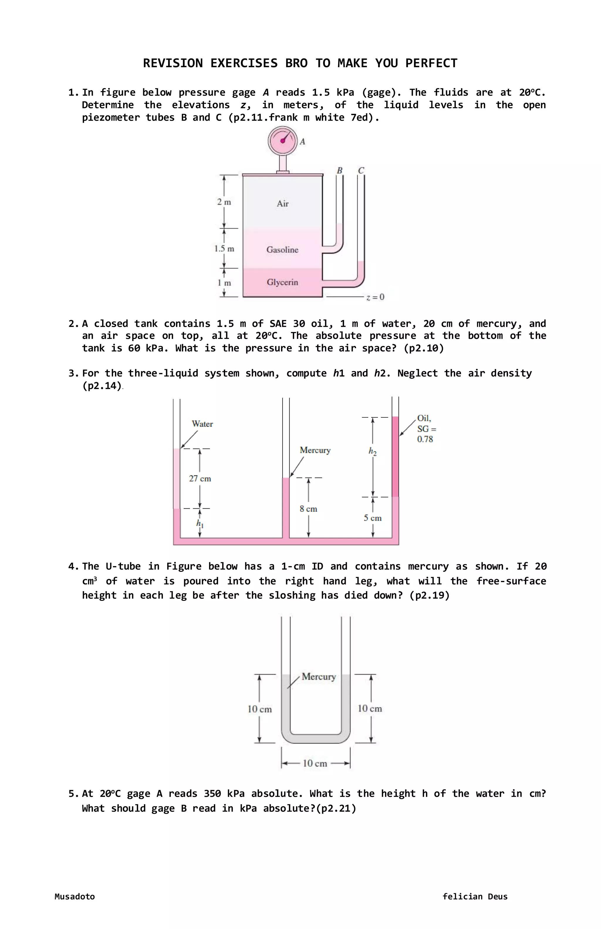 Fluid mechanics . | DOCX