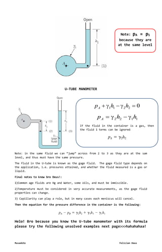 Fluid mechanics . | DOCX