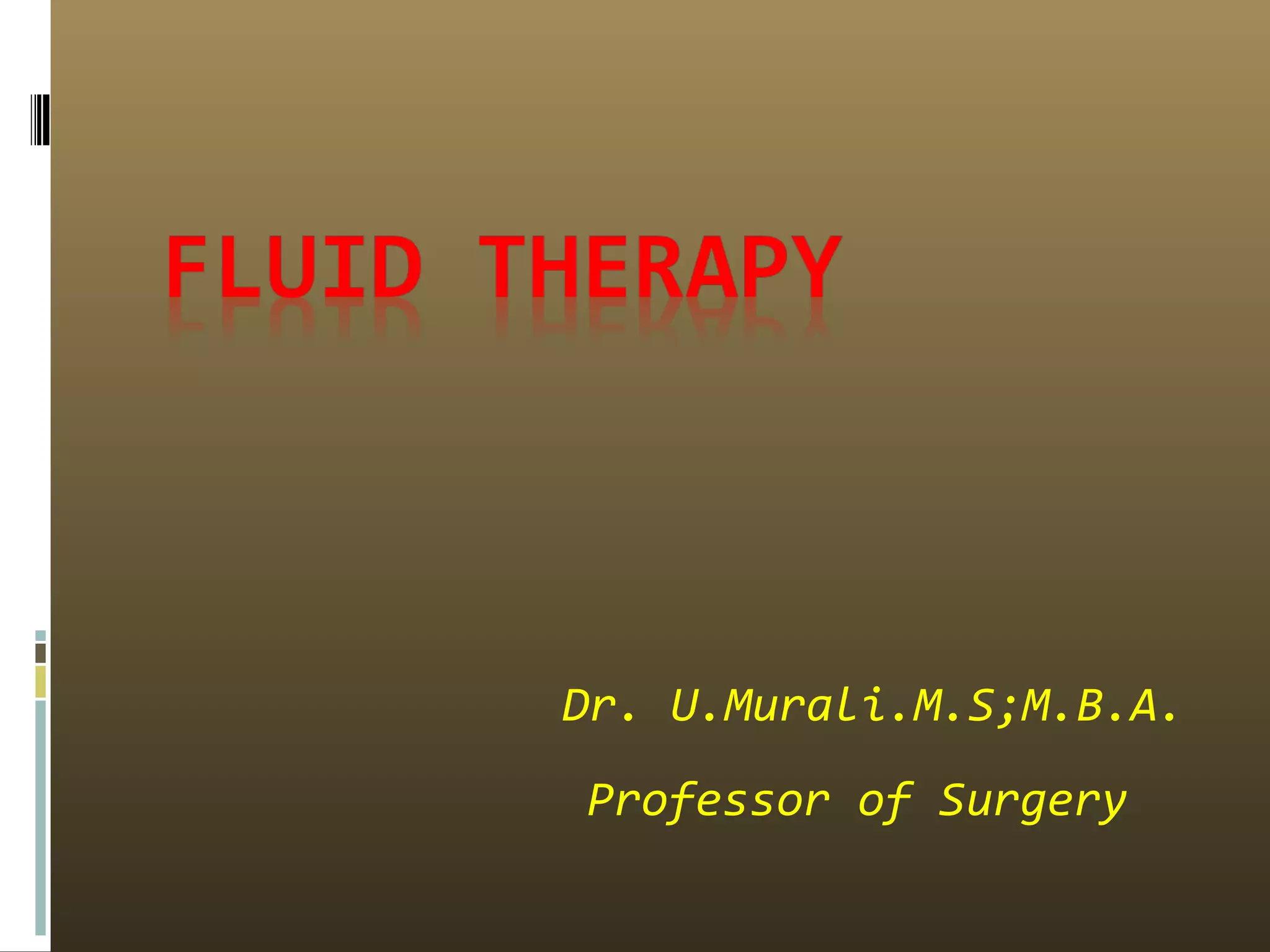 Fluid therapy | PPT