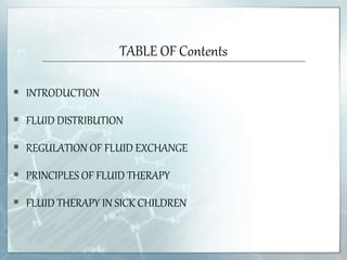 Fluid therapy | PPTX