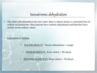 Fluid Therapy in Pediatrics | PPTX