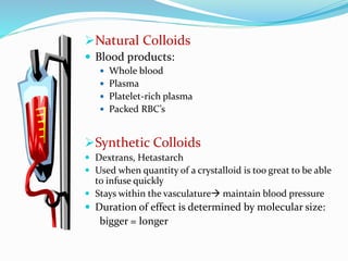 Fluid therapy | PPTX | Blood Disorders | Diseases and Conditions