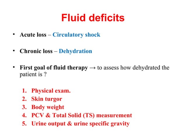 Fluid therapy_Animals | PPT