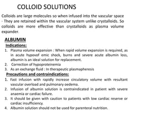 FLUID therapy and resuscitation DR PUNEET | PPTX