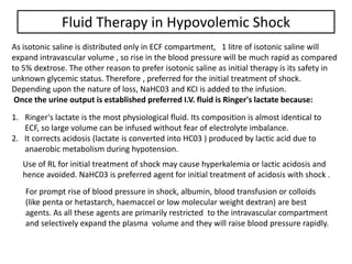 FLUID therapy and resuscitation DR PUNEET | PPTX