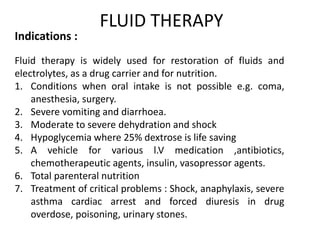 FLUID therapy and resuscitation DR PUNEET | PPTX