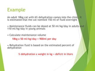 Fluid therapy in animals | PPTX