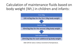Fluid therapy in children | PPTX
