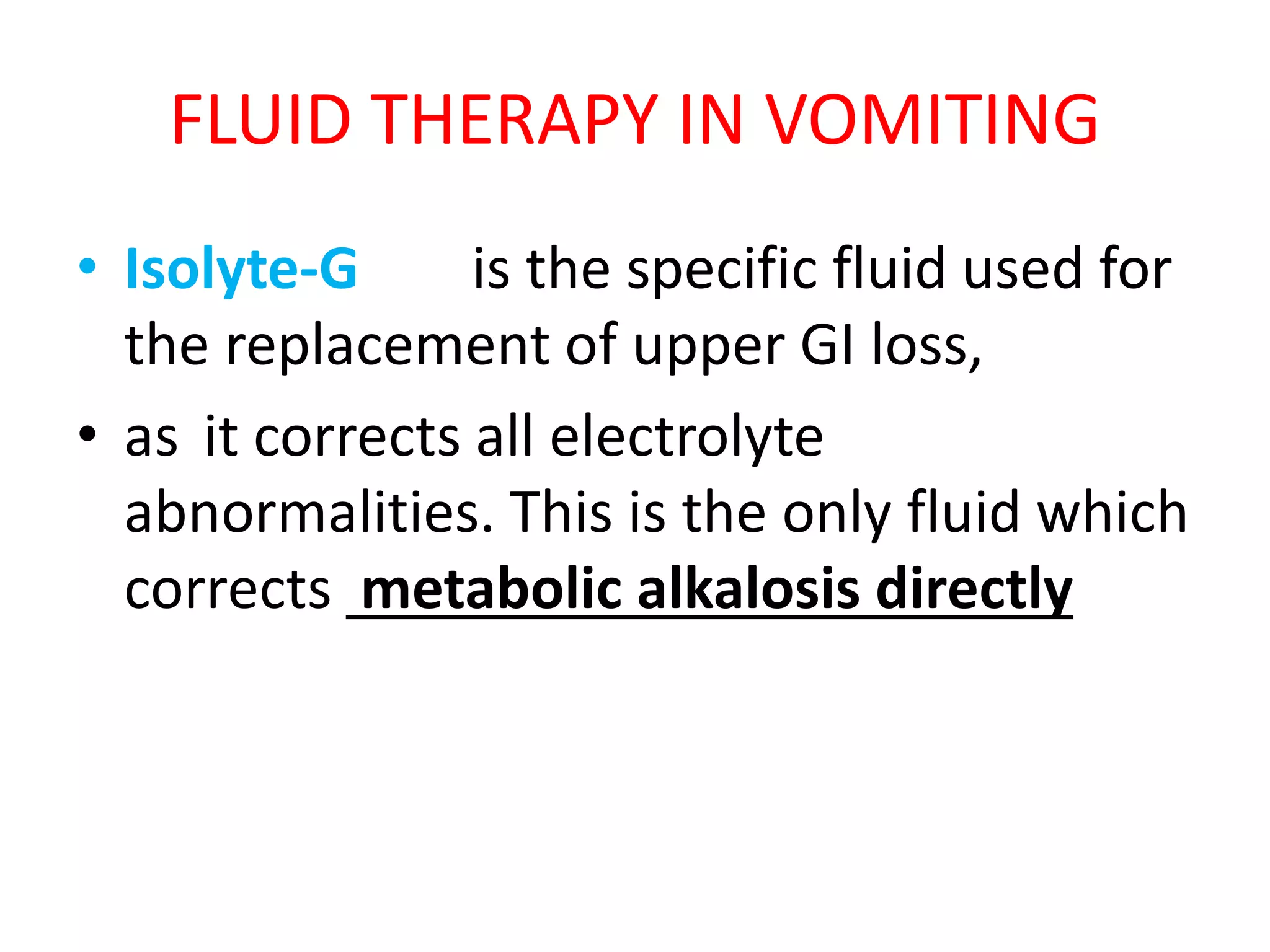 Fluid therapy in medical disorders | PPTX