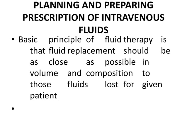 Fluid therapy in medical disorders | PPTX