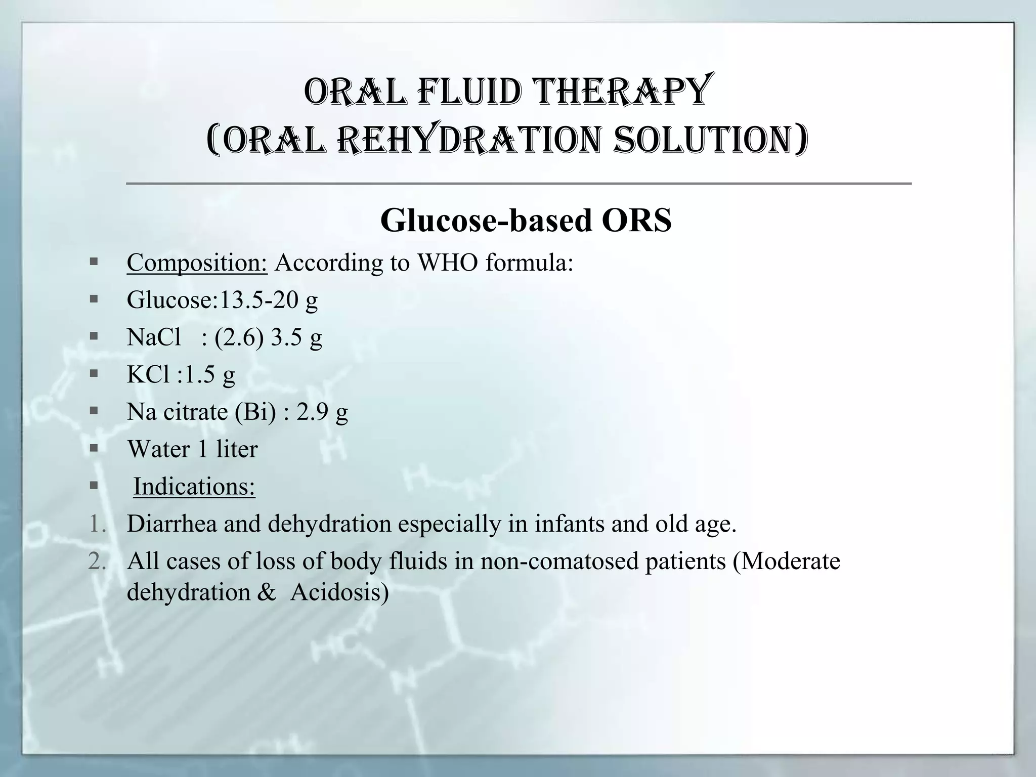 Fluid therapy in paediatrics | PPTX