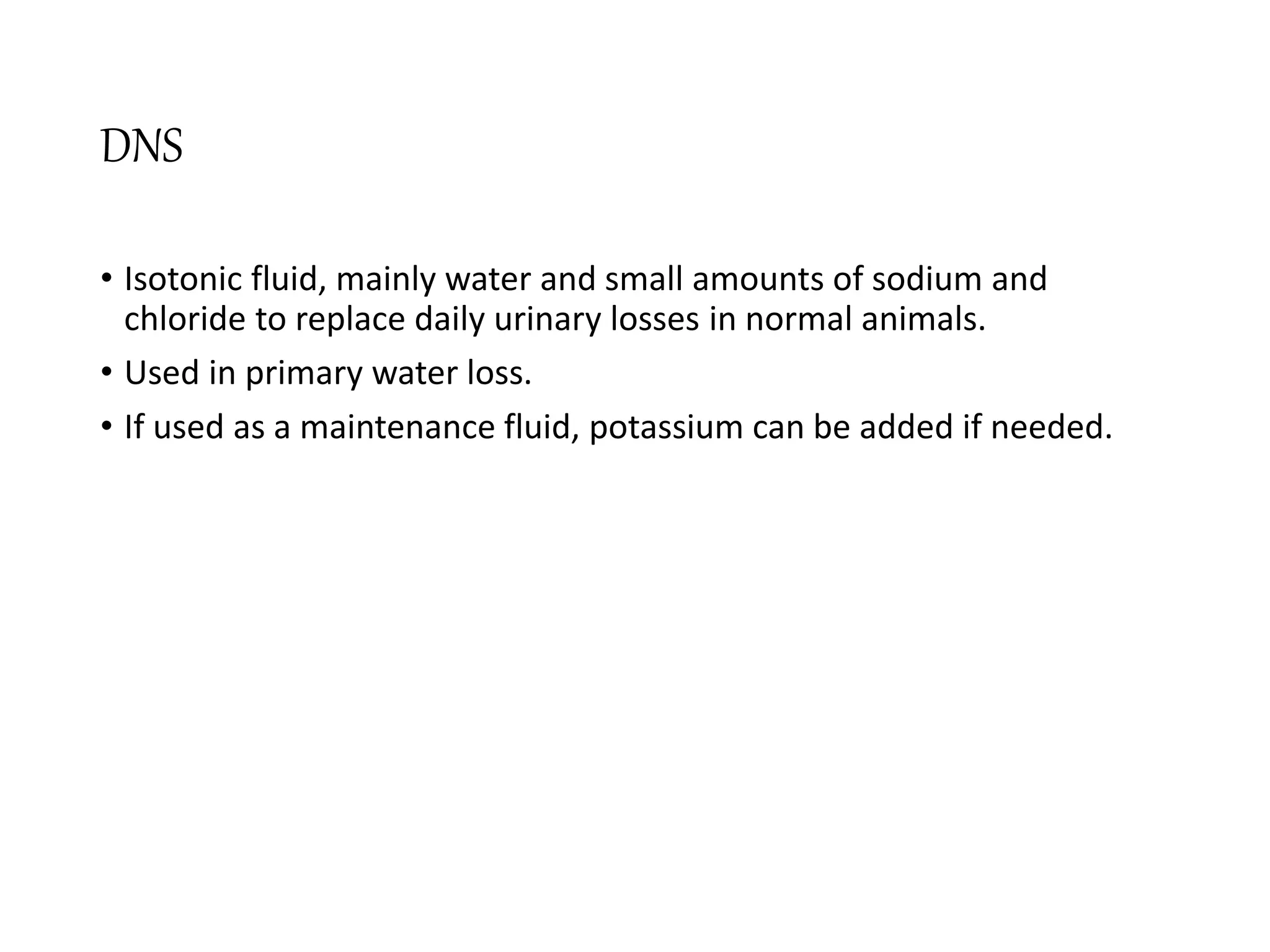 Fluid Therapy in Companion Animals | PPT