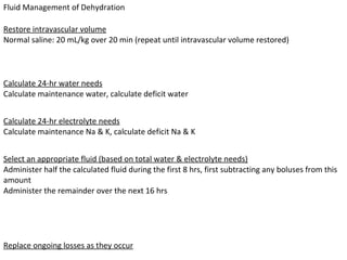Fluid therapy in pediatrics | PPT