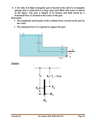 Fluid tutorial 4_ans dr.waleed. 01004444149 | PDF