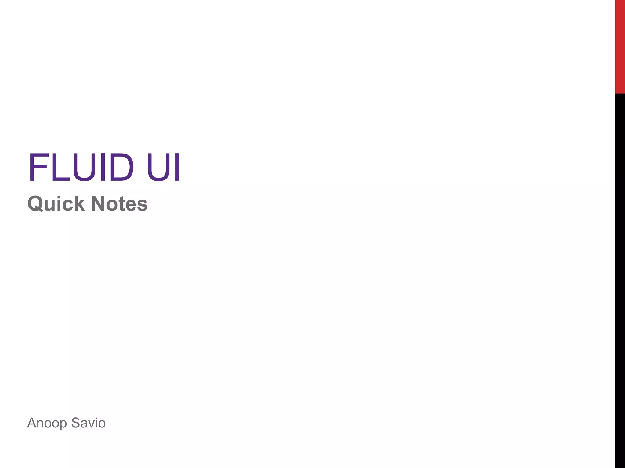 Fluid UI, Tips, Info | PPTX