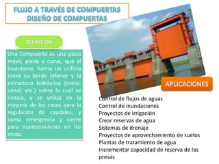 Flujo a través de compuertas | PPTX