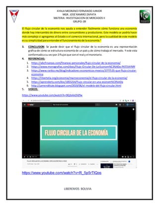 Flujo circular de la economia | PDF