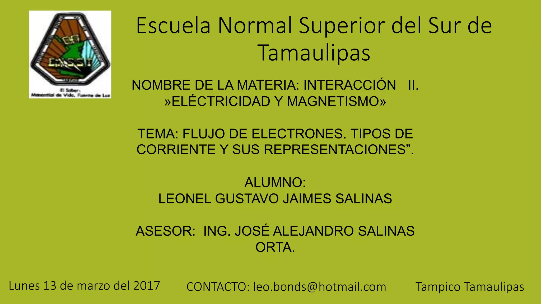 Flujo de electrones | PPTX