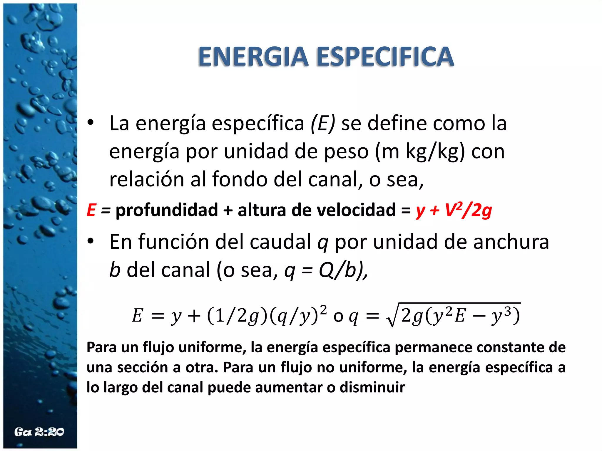 Flujo en canales abiertos uniforme complemento | PDF