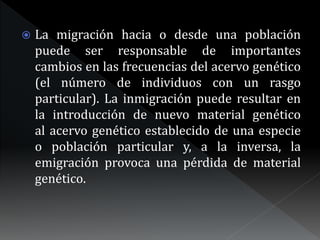 Flujo Genético entre Poblaciones | PPTX