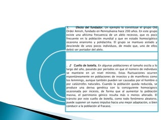 Flujo Génético y Deriva Genética | PPTX