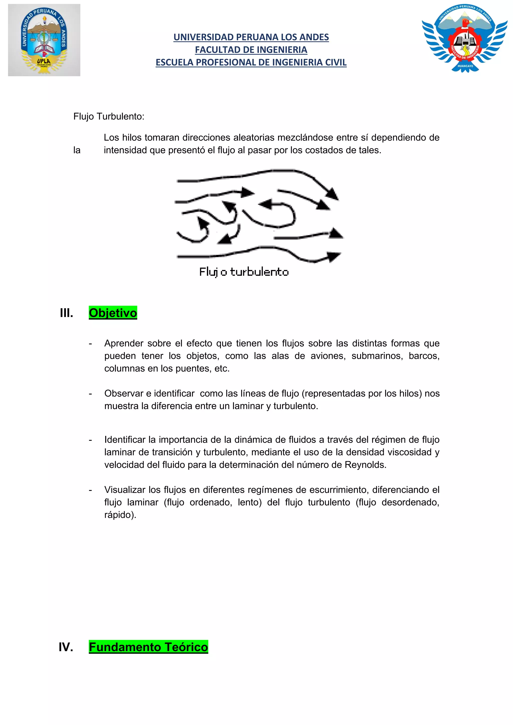 Flujo laminar y turbulento | PDF