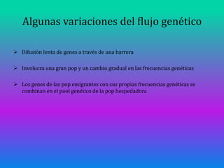 Flujos geneticos | PPTX