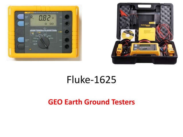 Fluke 1625 user training final | PPT