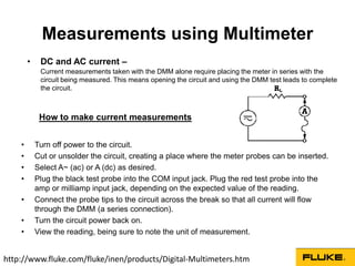 Digital Multimeters- Basic Guide | PPTX