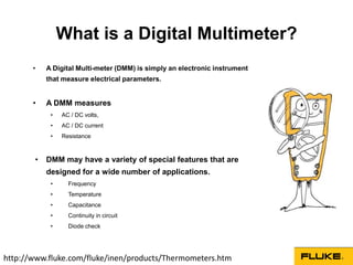 Digital Multimeters- Basic Guide | PPTX