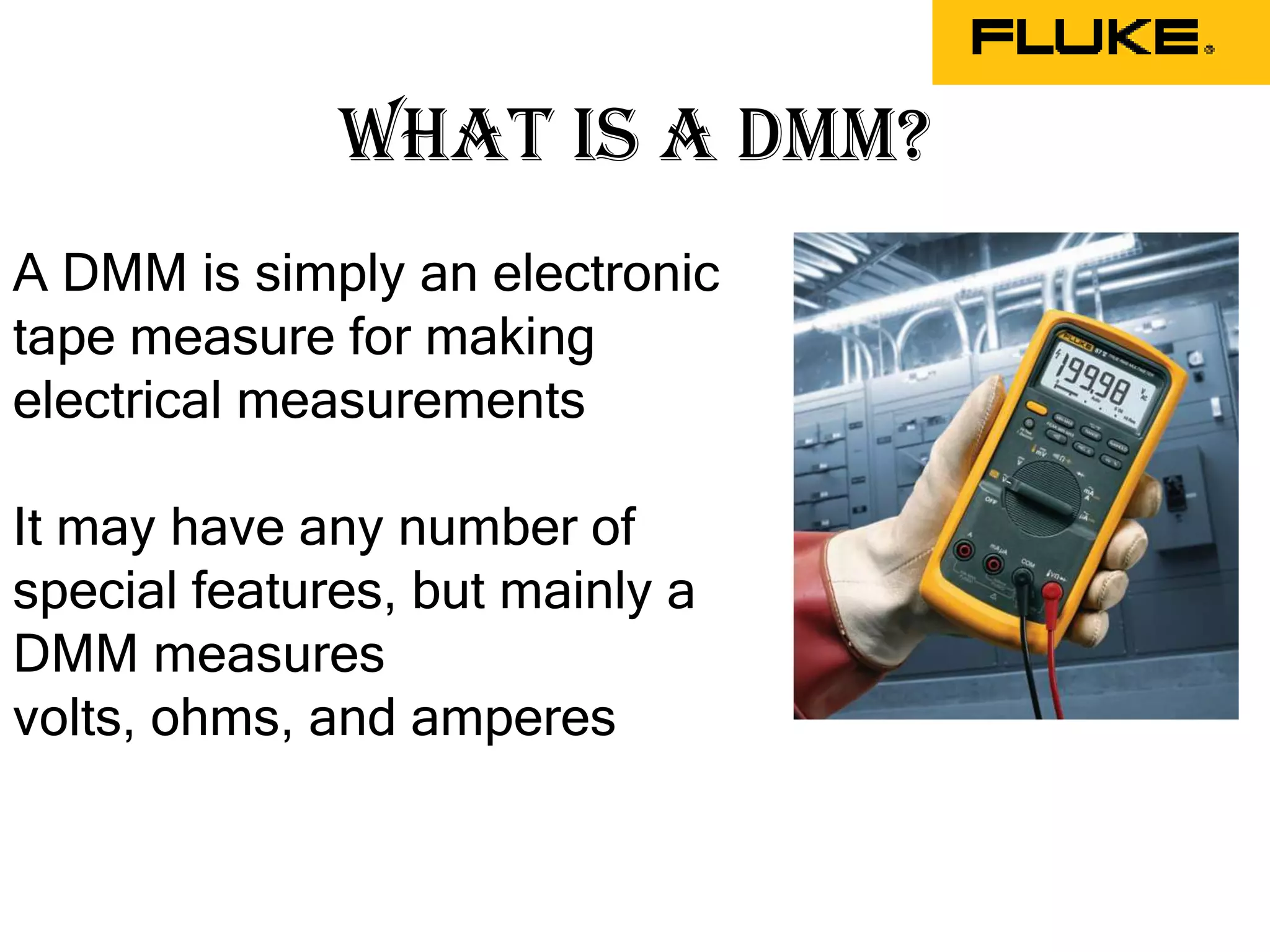 Fluke India - Digital Multimeter | PPTX