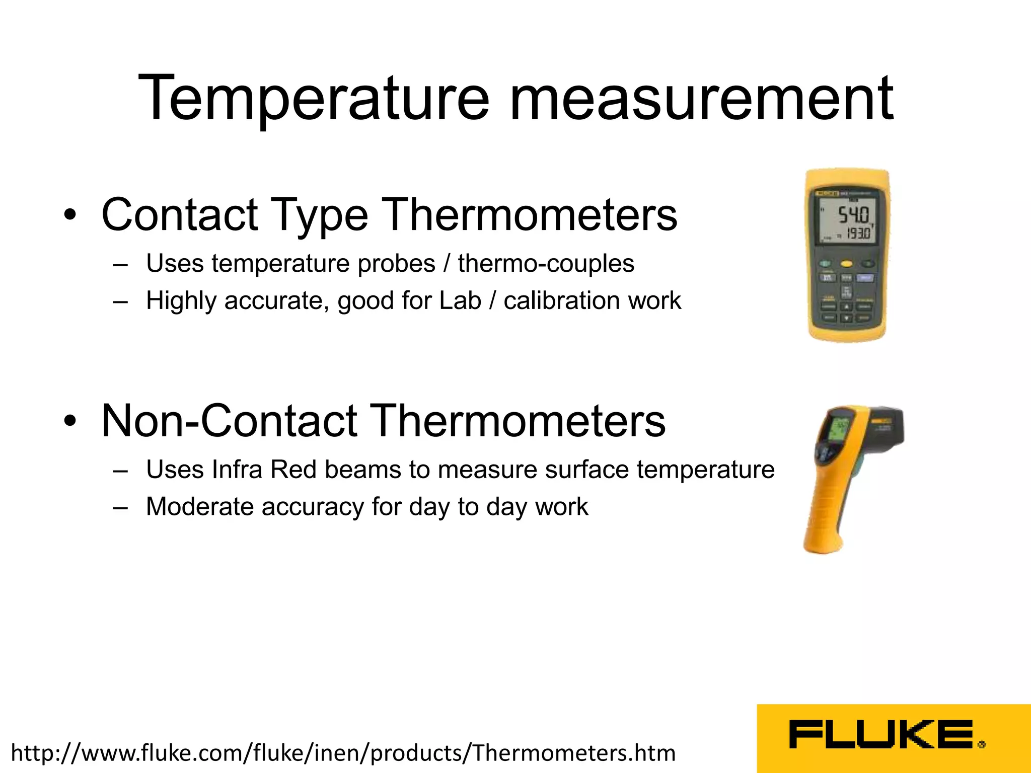 Basics of Temperature Measurement | PPTX