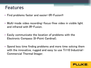 Fluke Ti110 Thermal Imager for Industrial and Commercial Applications | PPTX