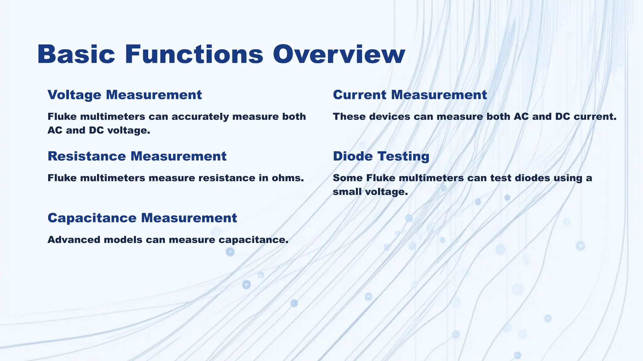 Fluke-Multimeter-Functions.pptx Electrical | PPTX