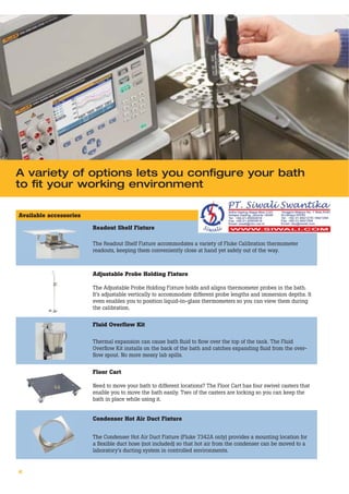Brosur 6332A / 7342A Temperature Calibration Baths | PDF