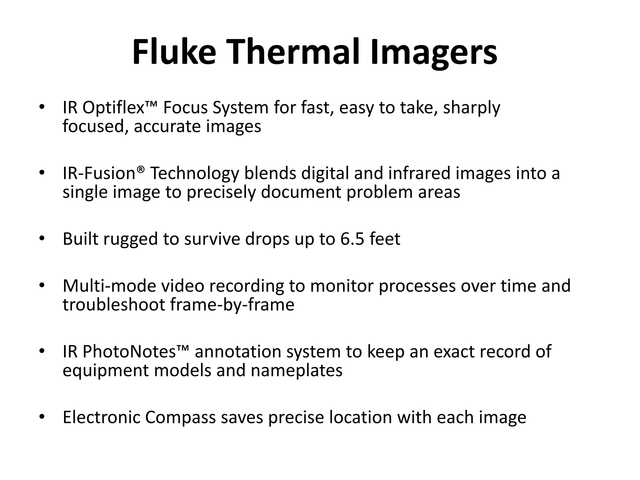 Fluke Thermal Imagers | PPTX