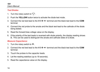Fluke 101 Basic Digital Multimeter User Manual | PDF