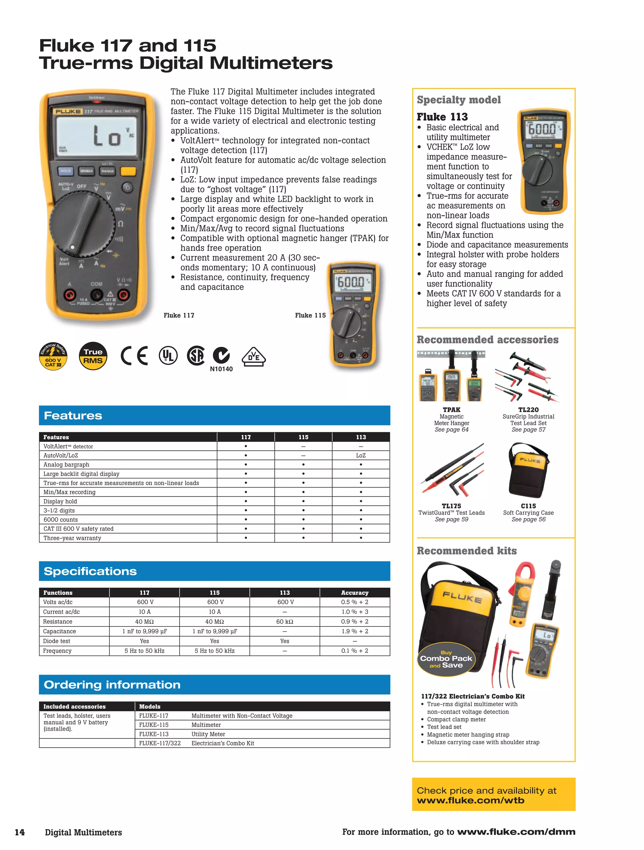 Fluke Electrical Measurement Testing Tools in ROnexbd01 | PDF