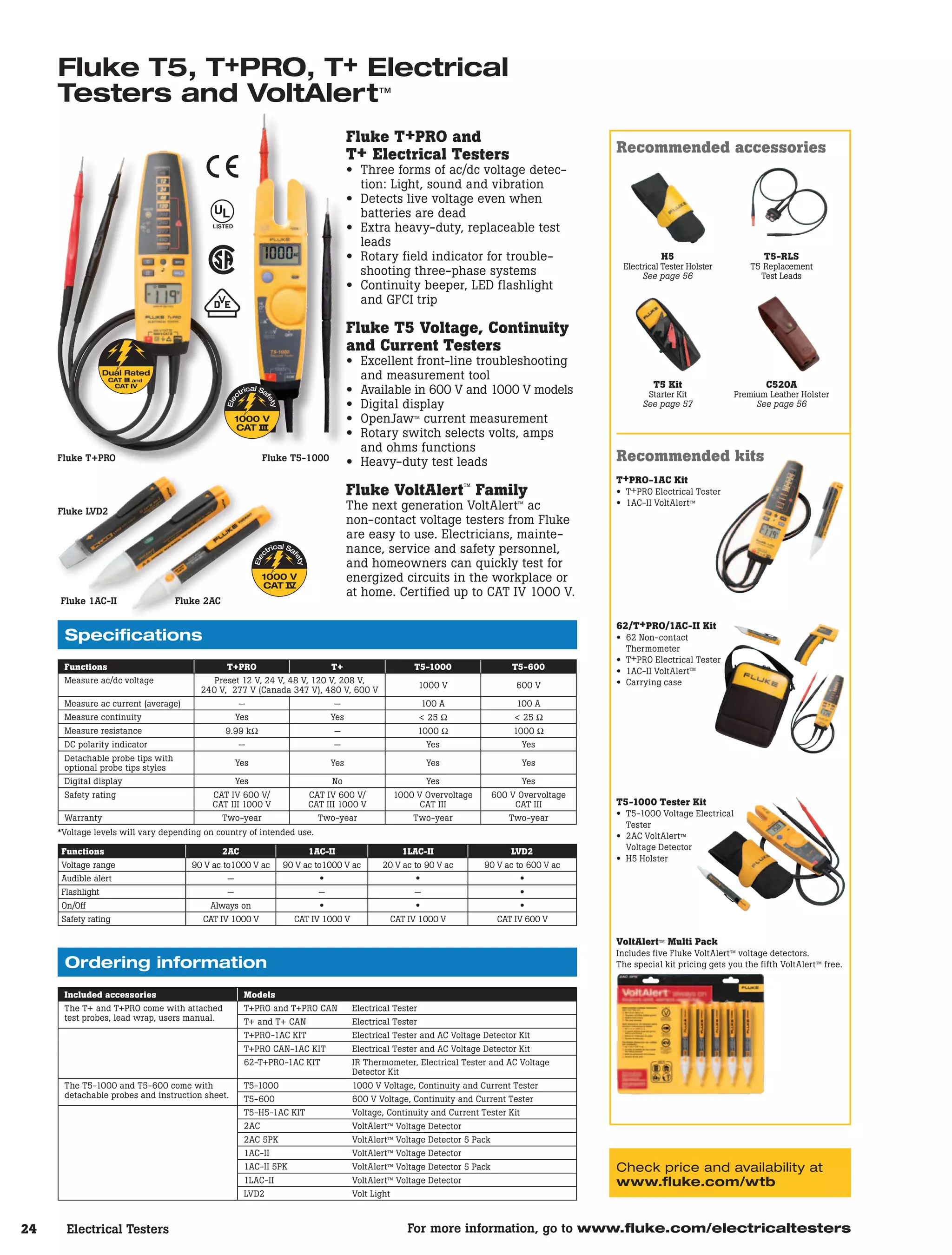Fluke Electrical Measurement Testing Tools in ROnexbd01 | PDF