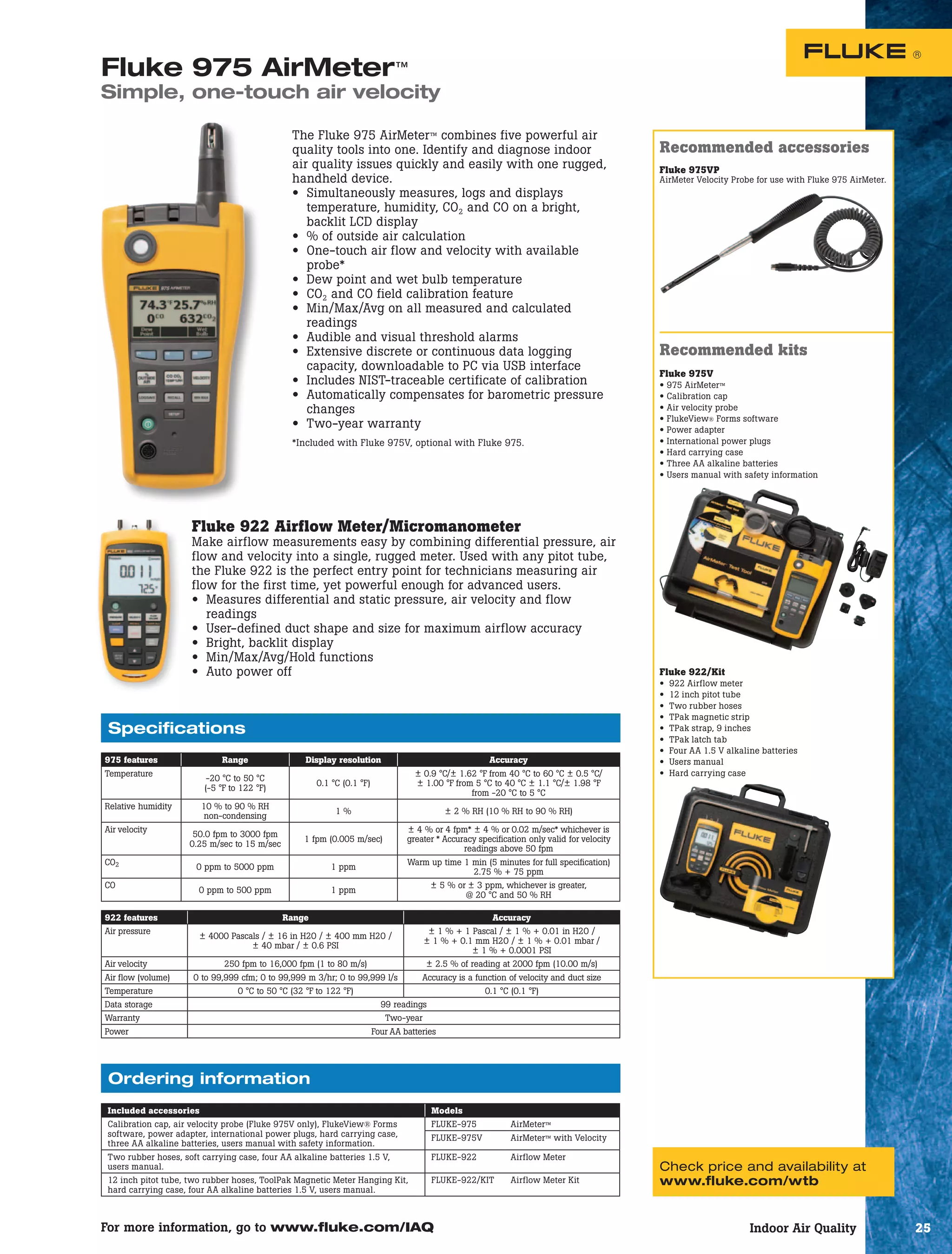 Fluke Electrical Measurement Testing Tools in ROnexbd01 | PDF