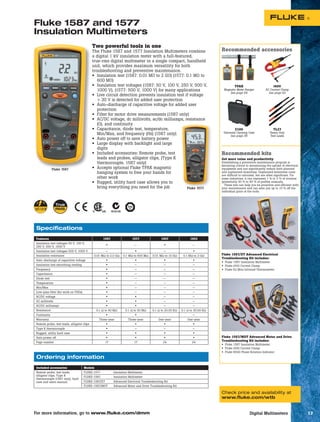 Fluke Electrical Measurement Testing Tools in ROnexbd01 | PDF