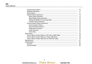 Hướng dẫn sử dụng Fluke 985 | PPT