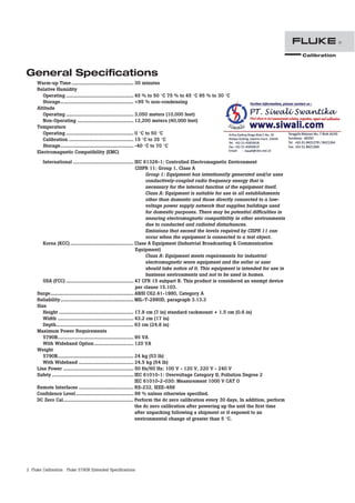 Datasheet Fluke 5790B Extended Specification. Hubungi PT. Siwali ...