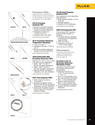 New Process Calibration Tools (PCT) Catalog by Fluke Calibration | PDF | Weather | Science