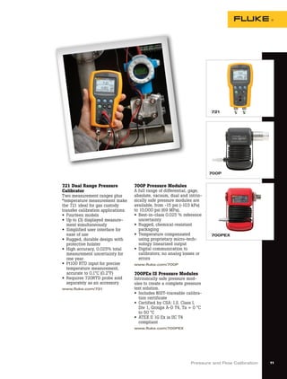 New Process Calibration Tools Catalog by Fluke Calibration | PDF