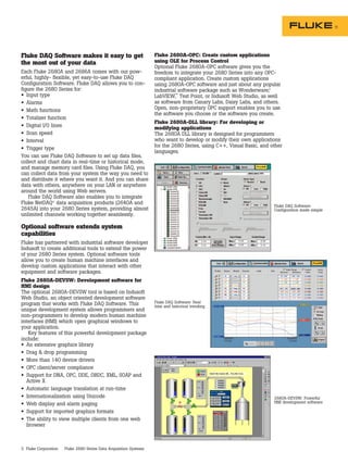 Datasheet Fluke Data Acquisition System. Hubungi PT. Siwali Swantika ...